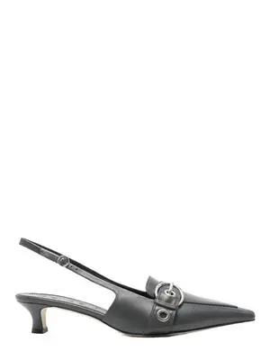 AeydĒ 35mm Davina Slingback Pumps - Grey