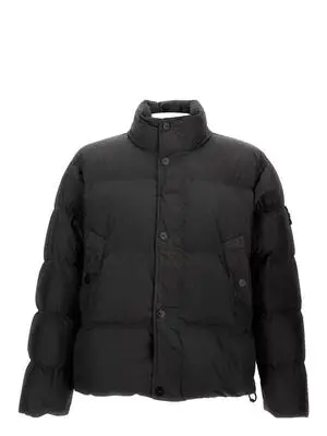 Stone Island High-neck Padded Coat - Black
