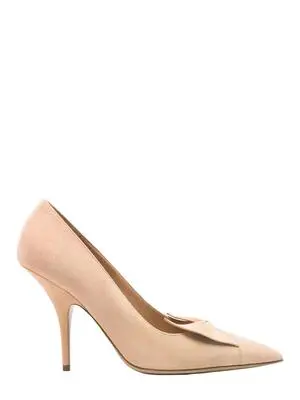 FERRAGAMO 100mm Gwen Pumps - Neutrals