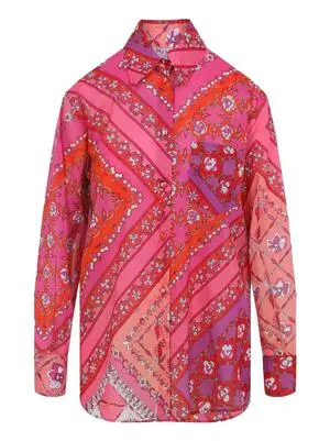 EMILIO PUCCI Festa-Print Cotton Shirt