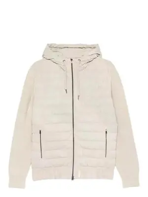 Herno Quilted Hooded Jacket - Neutrals