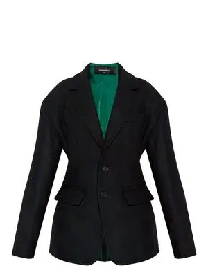 Dsquared2 Two-button Wool-blend Jacket - Black