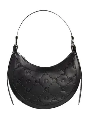 MARINE SERRE Embossed-logo Pattern Handbag - Black