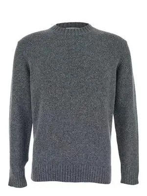 KANGRA Crew-neck Wool Sweater - Grey