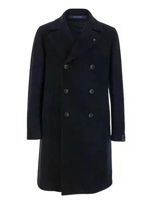 Tagliatore Notch-lapel Double-breasted Coat - Blue