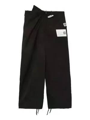 Mihara Yasuhiro Layered Drawstring Trousers - Black