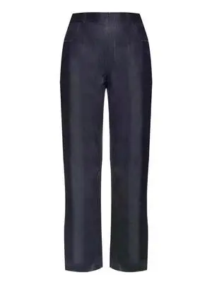 Marni Wide Leg Cotton Trousers - Blue
