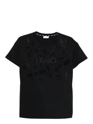 Liu Jo Crystal-embellished T-shirt - Black