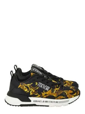 Versace Dynamic Baroque-print Sneakers - Black