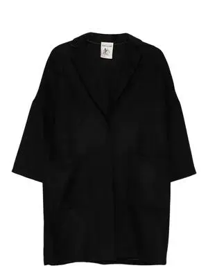 SEMICOUTURE Virgin Wool-blend Coat - Black