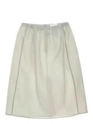 AMOMENTO Shirring Skirt - Neutrals