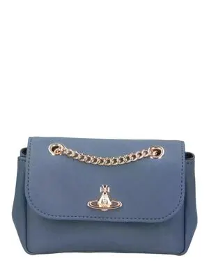 VIVIENNE WESTWOOD Chain-strap Flap Shoulder Bag - Blue