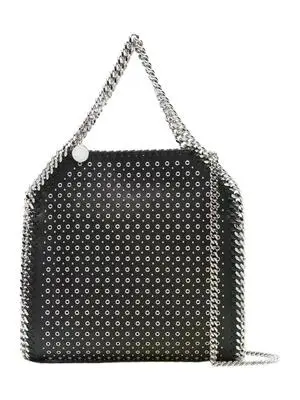 Stella McCartney Falabella Eyelet-embellished Tote - Black