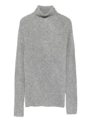 Fabiana Filippi Ribbed Turtleneck Sweater - Grey