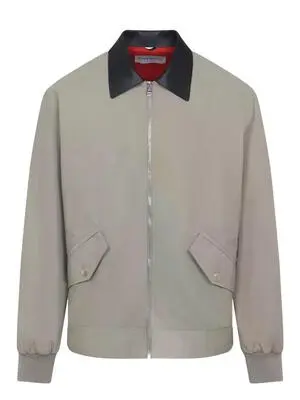 Givenchy Contrast-collar Bomber Jacket - Grey