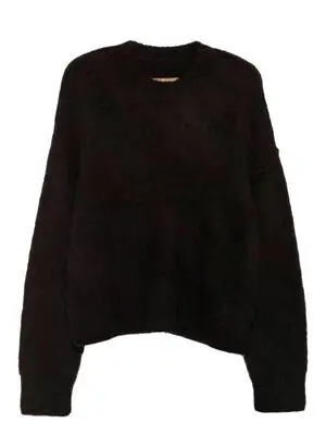 UMA WANG Crew Neck Sweater - Brown