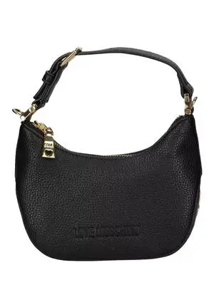 Moschino Logo-detail Shoulder Bag - Black