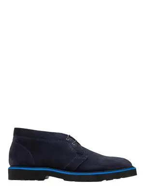 Paul Smith Karr Suede Leather Boots - Blue
