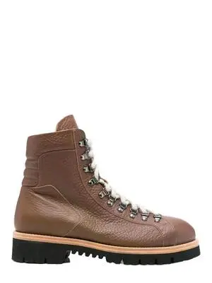 Eleventy Leather Boots - Brown