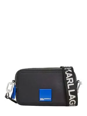Karl Lagerfeld Logo-plaque Crossbody Bag - Black
