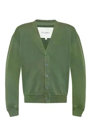 JW Anderson Buttoned Cotton Jacket - Green