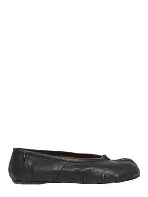 MAISON MARGIELA Tabi Leather Ballerina Flats - Black