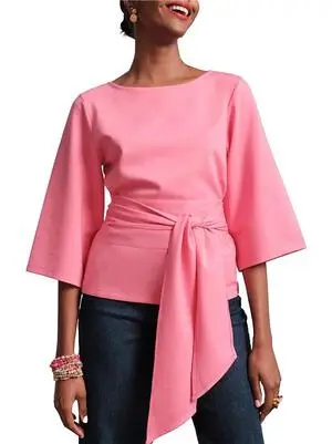 FRANCES VALENTINE Whitney Wrap Top - Pink