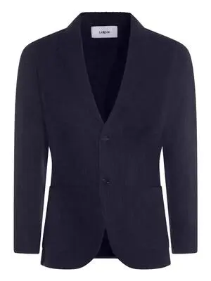 LARDINI Textured Cashmere Blazer - Black