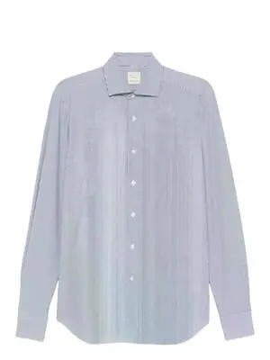 XACUS Pinstripe Long-sleeved Shirt - Blue