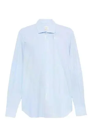 XACUS Pinstripe Long-sleeved Shirt - Blue