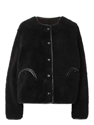BLAZÉ MILANO Gliss Reversible Shearling Jacket - Brown