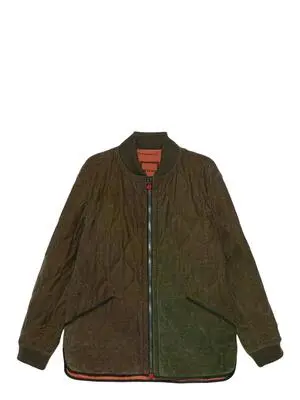Kiton Quilted Bomber Jacket - Green