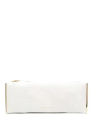 Elisabetta Franchi Zip Clutch - White