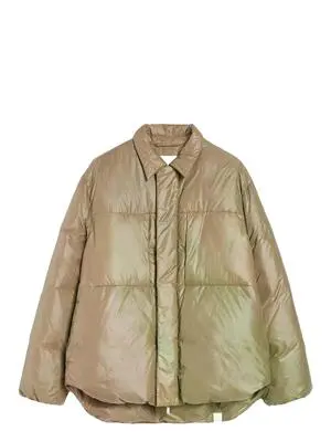 JIL SANDER Padded Shirt Jacket - Brown