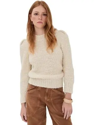 Isabel Marant Emma Alpaca-blend Cable Knit Sweater - Ecru