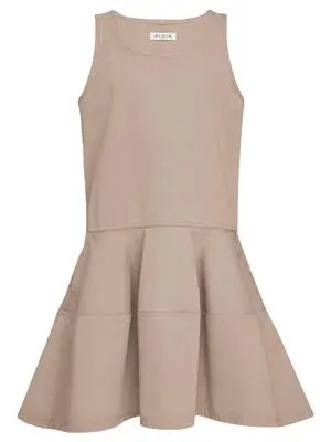 Alaïa Cotton Mini Dress - Beige