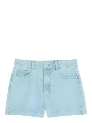 FRAME The Charm Denim Shorts - Blue