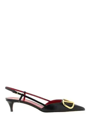 Valentino Garavani Vlogo Signature Slingbacks - Black