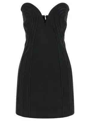 ROTATE BY BIRGER CHRISTENSEN Satin Mini Dress - Black