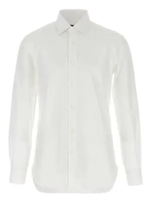 BARBA NAPOLI Honeycomb Cotton Shirt