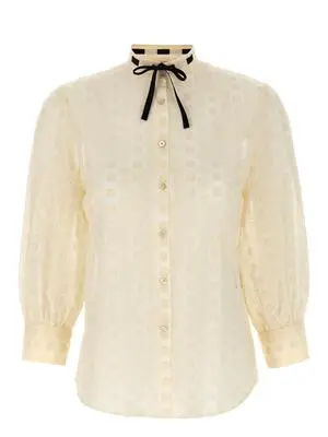 VALENTINO Valentino Garavani Daisy Sangallo Polka Dot Shirt