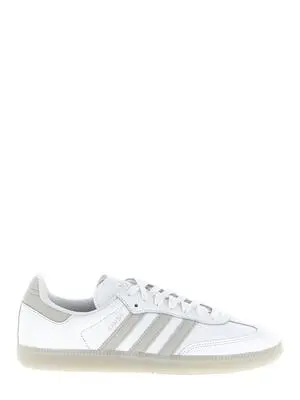 Adidas Originals By Alexander Wang Samba OG Leather Sneakers Gray