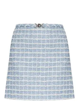 Versace Tweed Mini Skirt - Blue