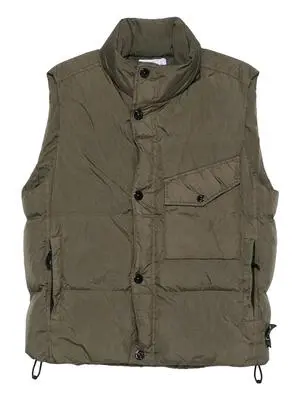 Stone Island Quilted Down Vest - Green
