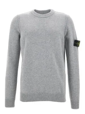 Stone Island Wool Crewneck Sweater - Grey