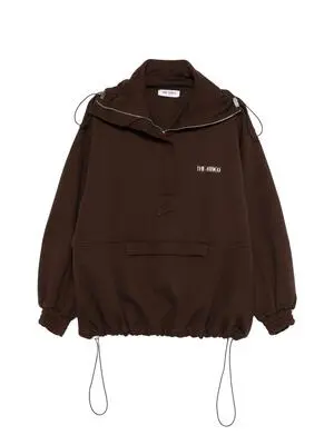 Attico Logo Cotton Sweatshirt - Brown