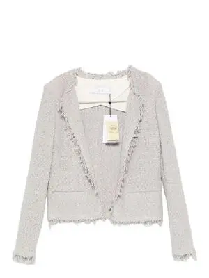 IRO PARIS Shavani Cotton Jacket Light Grey
