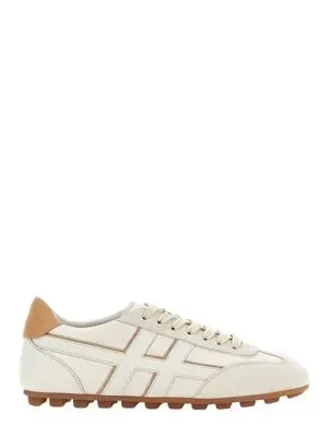 HOGAN PRE Olympia Leather Sneakers - Ivory