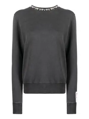 GOLDEN GOOSE Cotton Crewneck Sweatshirt - Grey