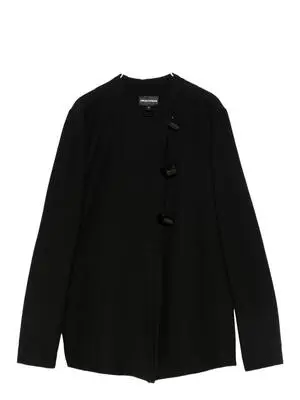 Emporio Armani Cotton Single-breasted Jacket - Black